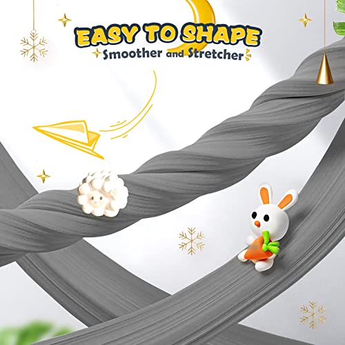 Snapklik.com : Foam Modeling Clay, 500g Grey Soft Lightweight Air Dry ...