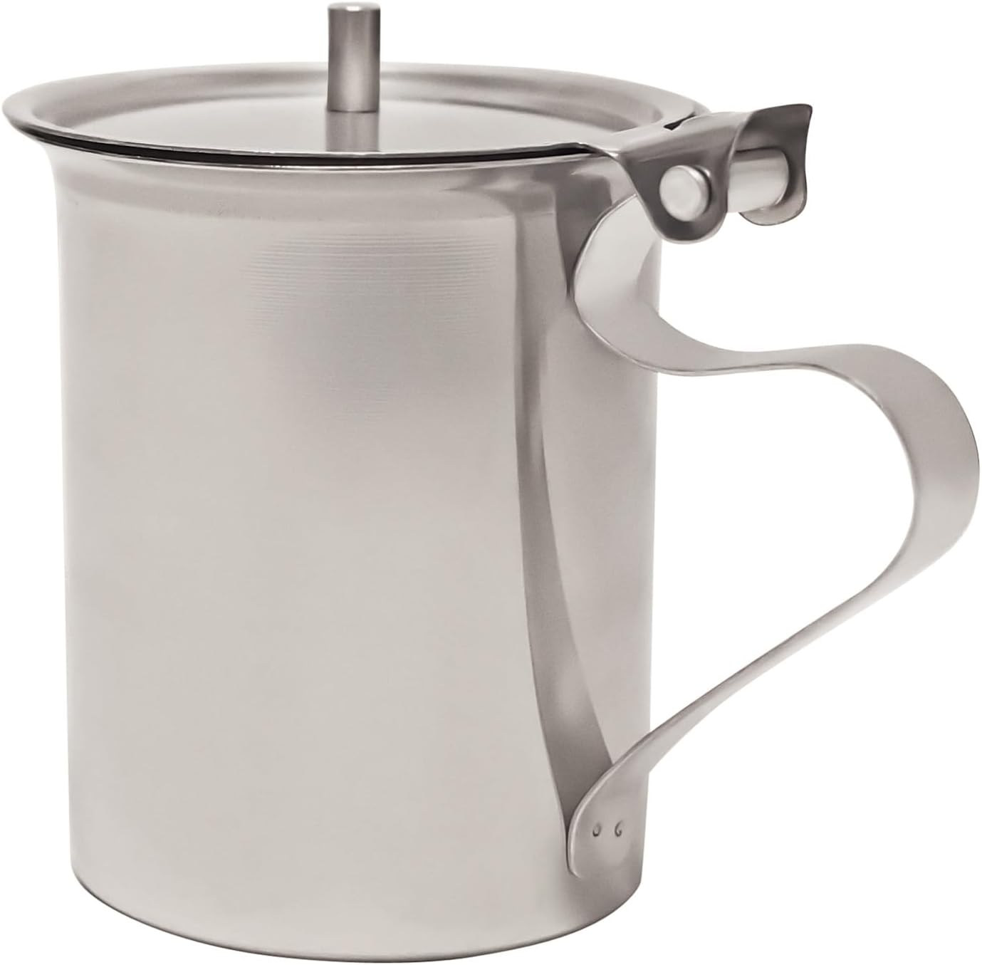 Amazon.com | Stainless Steel Creamer Dispenser with Handle, 10 oz, Flat ...