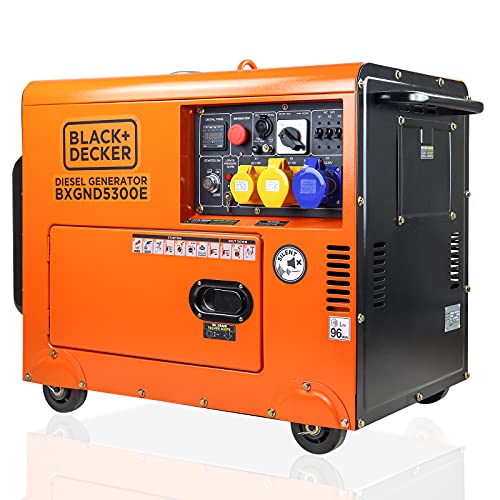 Black & Decker 3000rpm 5.3 kw 6.6 kva Electric Start Single Phase 230v ...