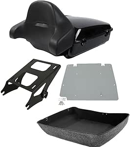 Amazon.com: TCMT Chopped Tour Pack Trunk Wrap-Around Backrest Mounting ...