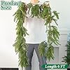 Amazon.com: Watayo 6 Ft Christmas Norfolk Pine Garland - Dense Real Touch Pine Greenery Garlands ...
