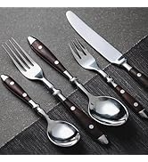 Amazon.com | Silverware Set 20 Piece Flatware Cutlery Set Service for 4 ...