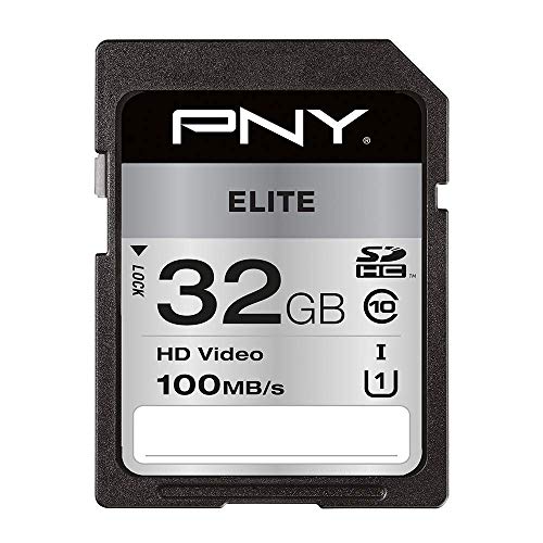PNY Elite SDHC card 32GB Class 10 UHS-I U1 100MB/s | Amazon price ...