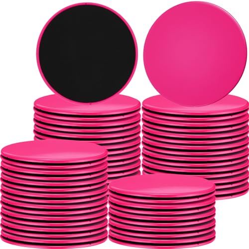 Poen 60 Pcs (30 Pairs) Exercise Sliders Bulk for Gym Training Classes ...