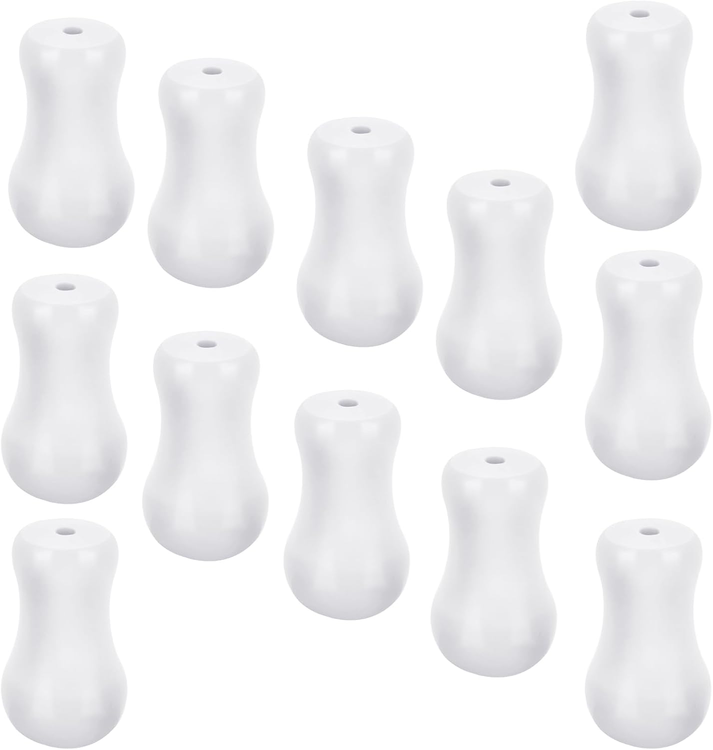 Aiyorse 12 Pcs White Blind Pull Cord Knobs, Window Blinds Wood Cord ...