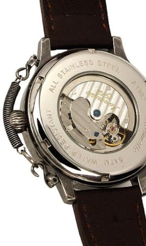 Amazon.com: Aeromatic 1912 Beige Dial Automatic Aviator's Watch A1382 ...