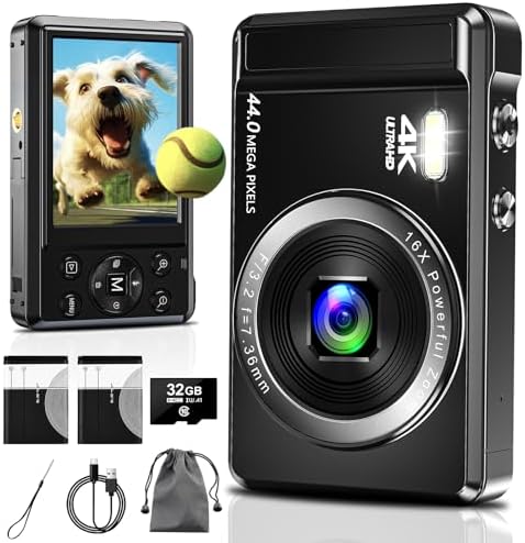 Digitalkamera Fotokamera FHD 1080P 44MP Fotoapparat,Kamera Digital mit ...