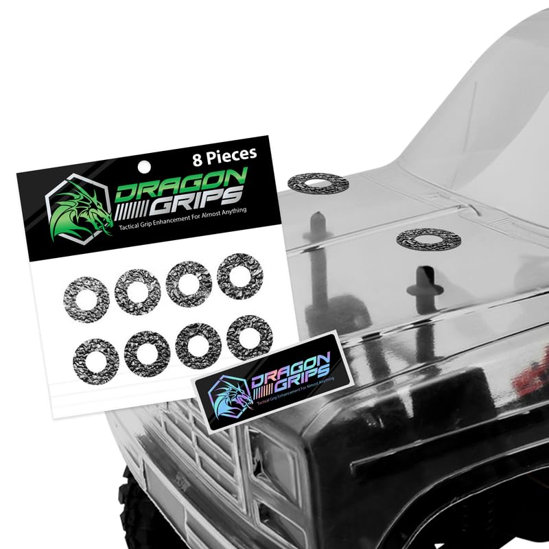 Amazon.com: RC Body Mounts Protection Kit, 8 Pcs Small Black PVC RC ...