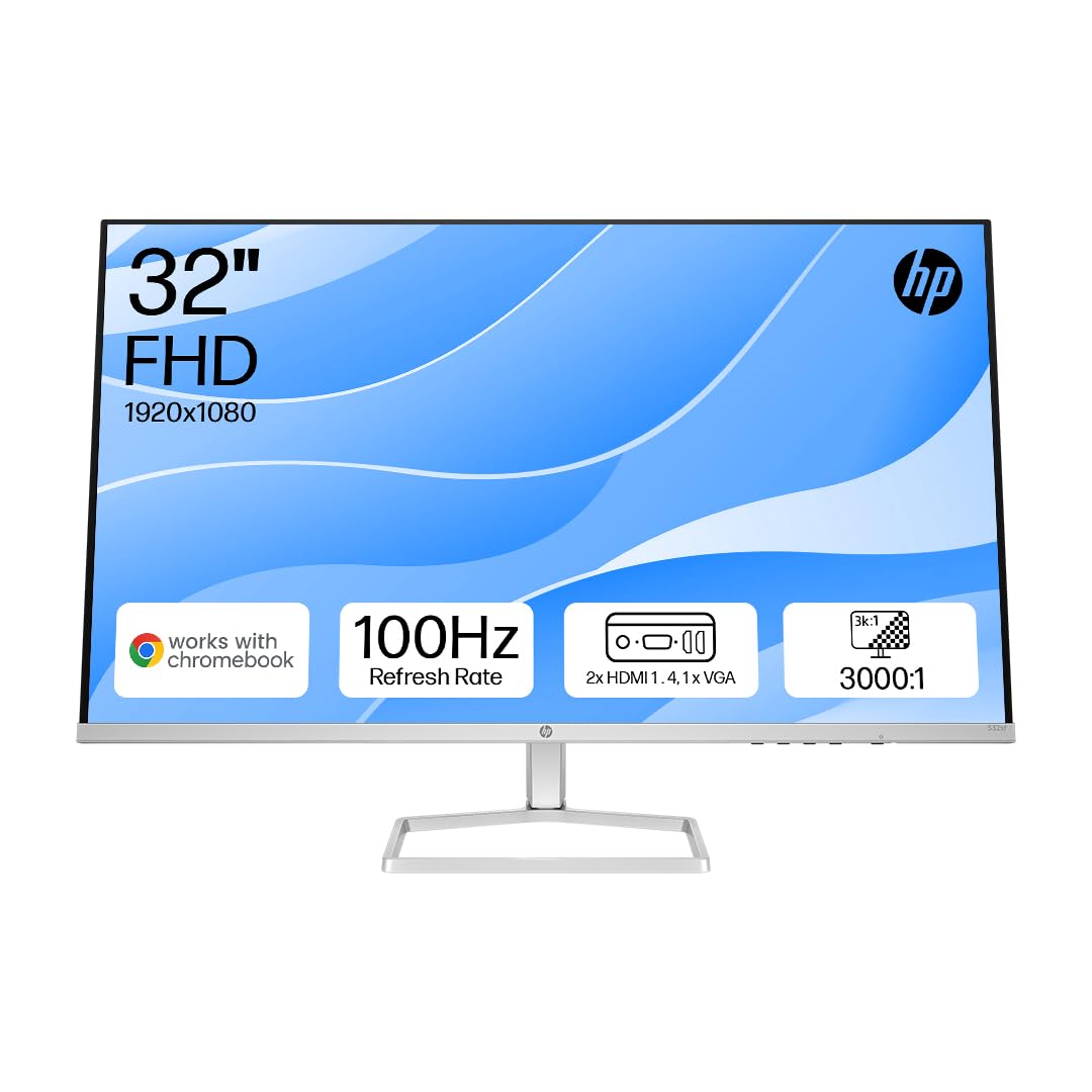HP Series 5 31.5" FHD Monitor (532sf) - 100Hz Refresh Rate, 3000:1 CR ...