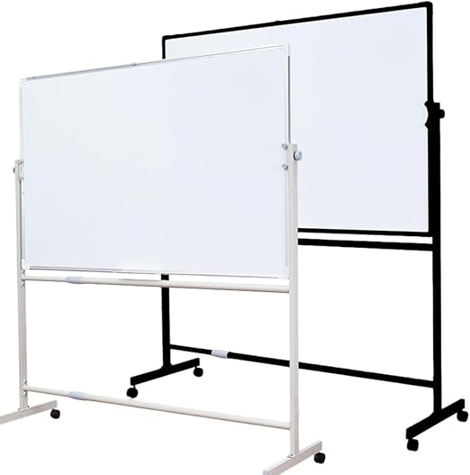 Amazon | Andulaホワイトボード60*90cm/70*100cm 両面回転式モバイルマグネット白板脚付き キャスター付き無地掲示板 ...