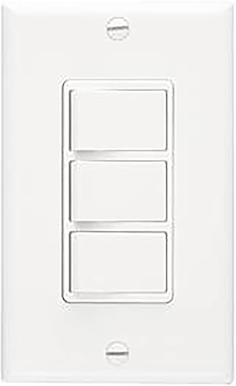 NuTone Three-Function Wall Control for Ventilation Fans, Independent ...
