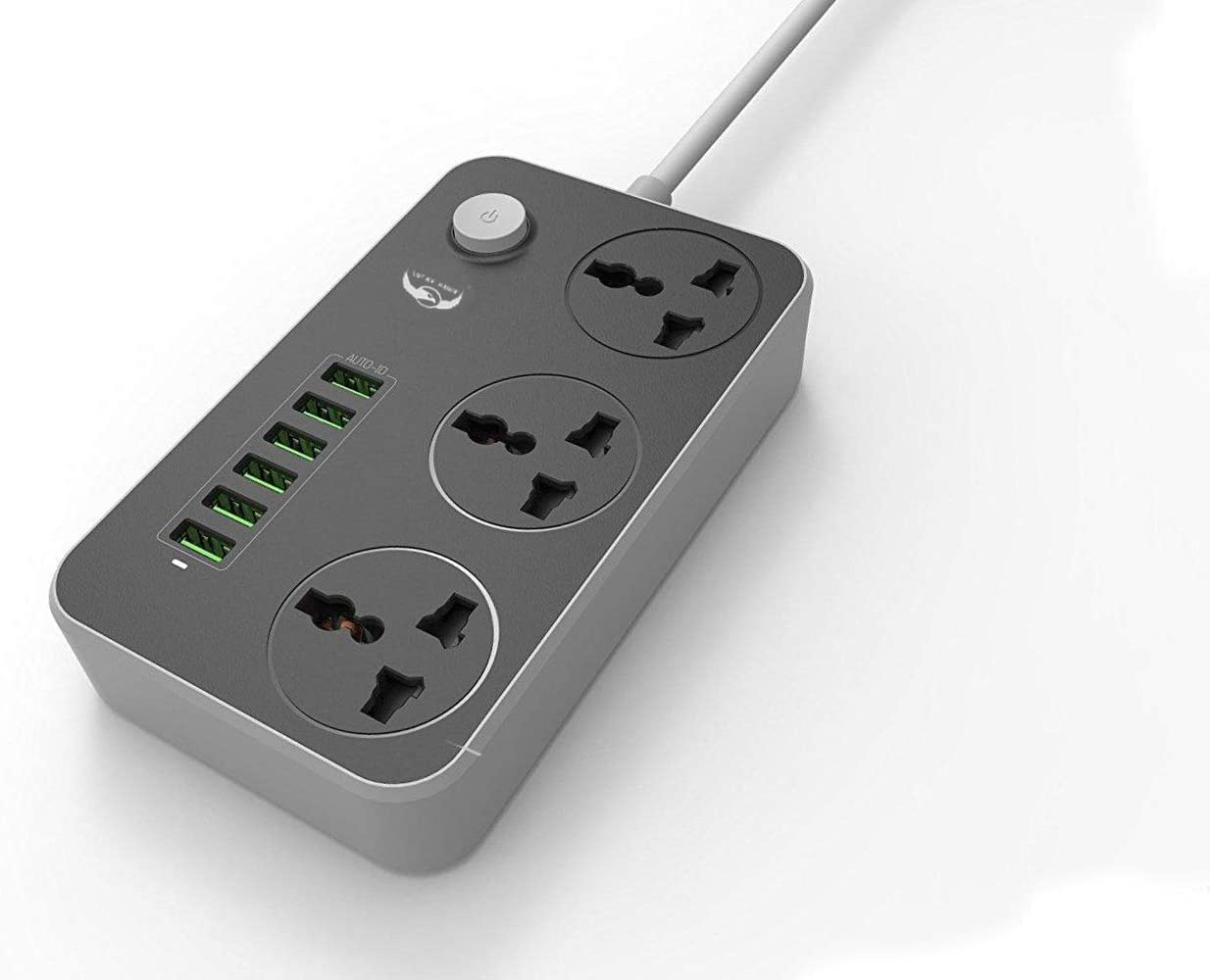 Buy ANIKMART 6 USB 3 Universal Sockets 3.4A Smart Spike Power Strip ...