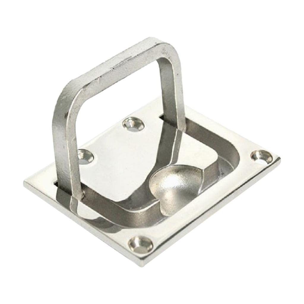 LOSA Stainless Steel Lift Handle Ring Pull Latch Flush Mount Deck Hinge ...