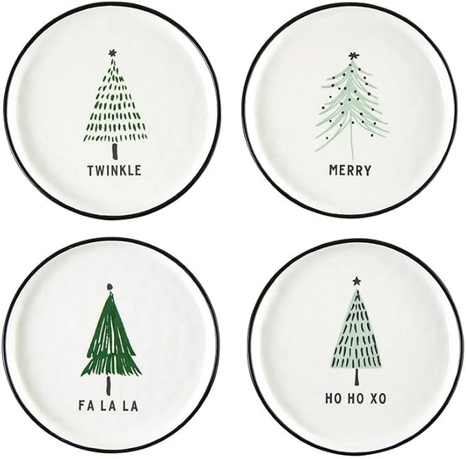 Amazon.com: Santa Barbara Design Studio Appetizer Plates Holiday ...
