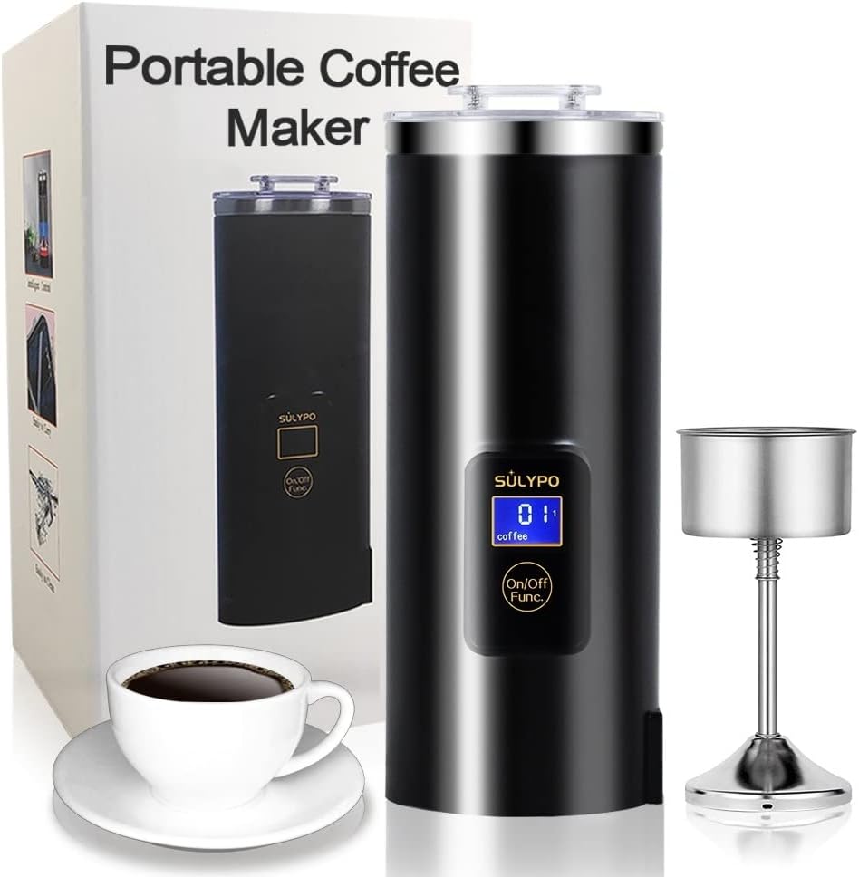Amazon.com: Stainless Steel Coffee Cup, Mini Coffee Maker Pot Portable ...