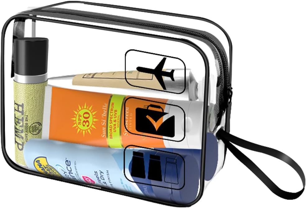 Amazon.com: ScivoKaval Clear Carry-On Travel Toiletry Bag TSA 3 1 1 ...