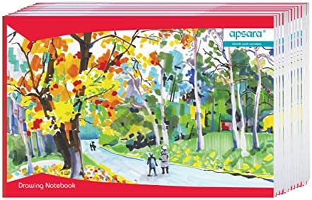 Apsara Small Drawing book(17x24.5) 40 Pages Unruled : Amazon.in: Home ...