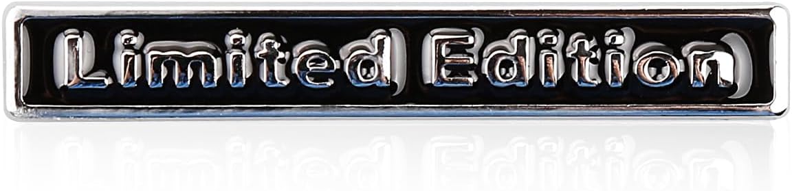 3D Car Logo Stickers - 1Pcs Limited Edition Silver Metal Car Stickers ...