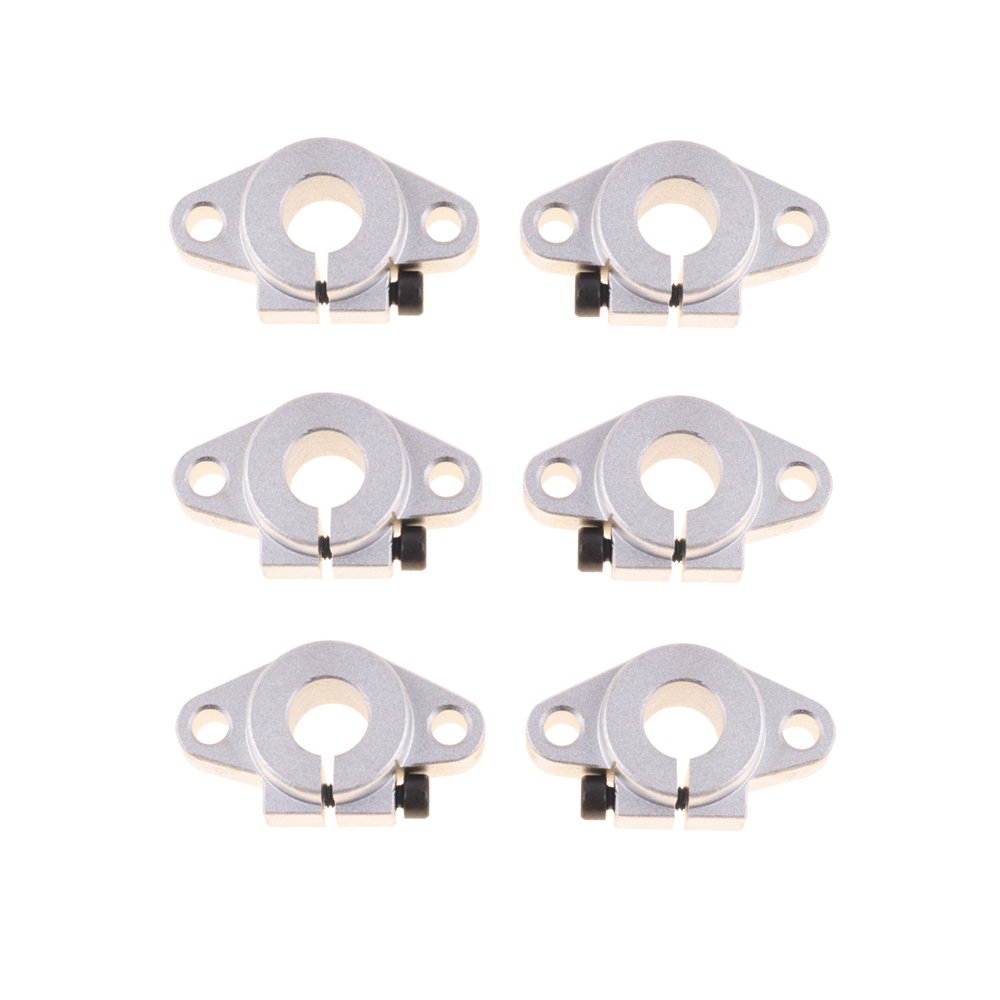 Eowpower 6 Pieces Aluminum SHF12 Size 12 mm Linear Rod Rail Shaft ...