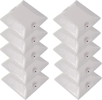 Road Reflectors,10 Pack Commercial White Reflective Road Driveway ...