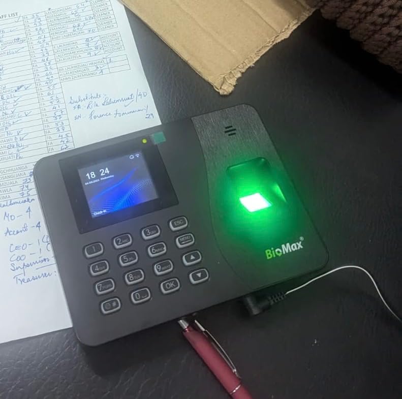 SR Security System Biomax Fingerprint Time & Attendance System WL20 Biometric with Wi-Fi ...