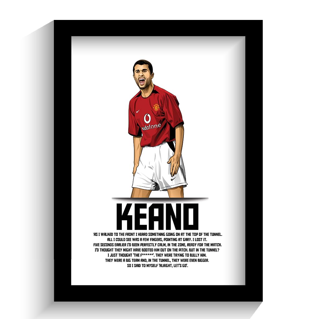 Roy Keane Poster Roy Keane Ireland Football Legend Iconic Portrait
