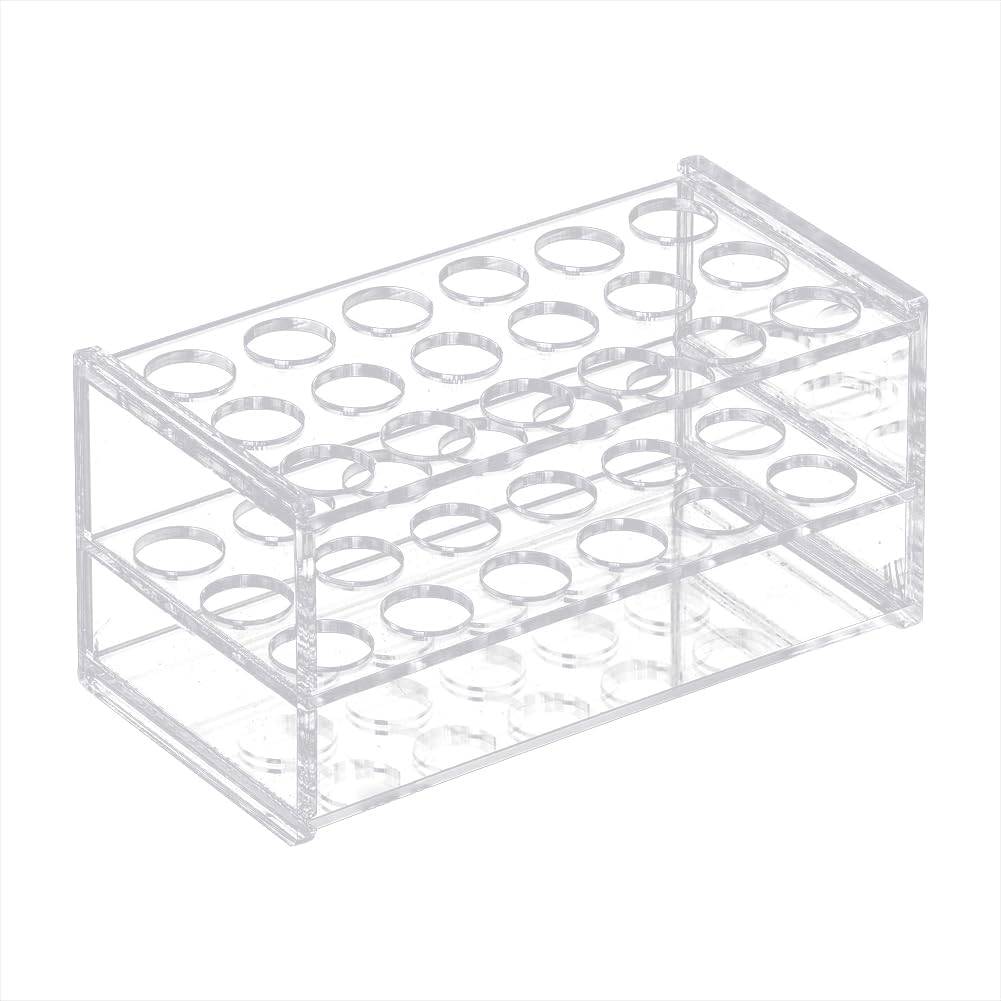 Amazon.com: GSHLLO 18 Holes Acrylic Test Tube Holder Clear Test Tube ...
