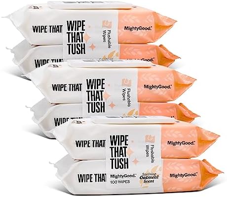 Amazon.com: MightyGood. Wipe That Tush - Soothing Oatmeal Scent ...