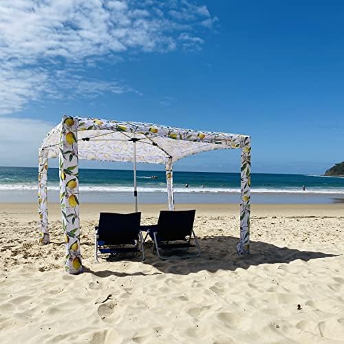 Amazon.com: OutdoorMaster Pop Up Beach Tent with Fringe for 4 Person ...