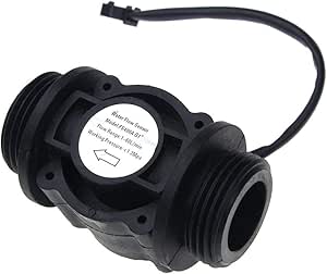 Amazon.com: Chironal Black FS400A G1 Inch 1-60l/im 1.2MPA Flow Meter ...