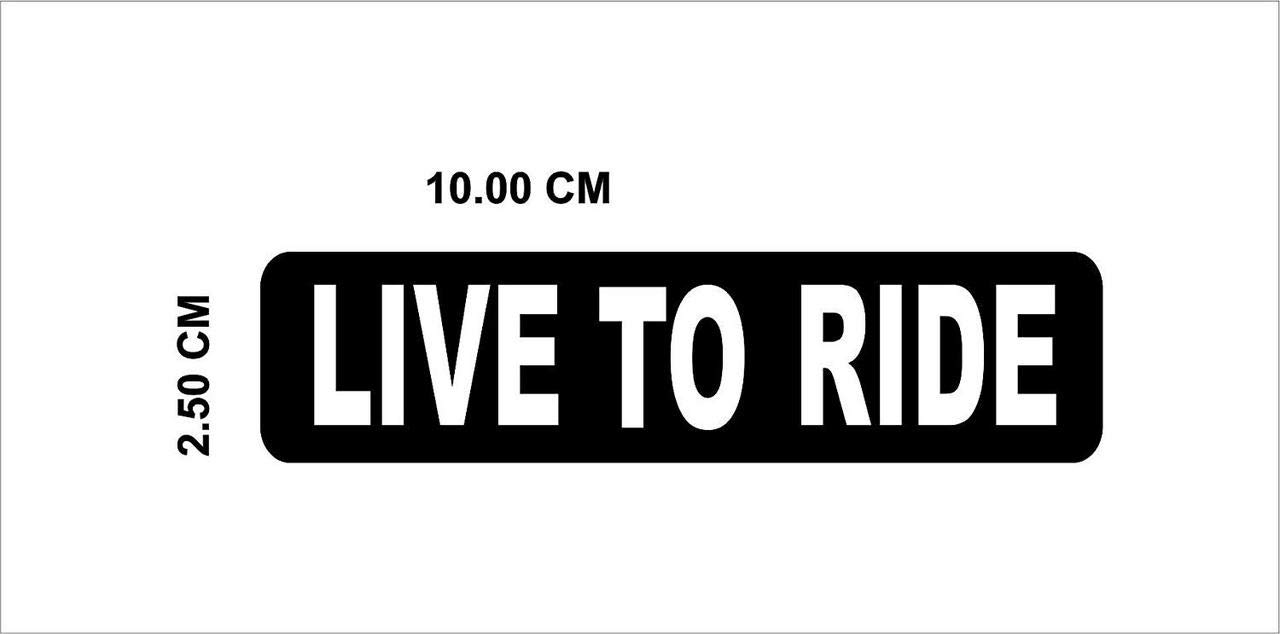 ARWY® Activa Stickers White Vector Bikes Sides Helmet Hood Live to Ride ...