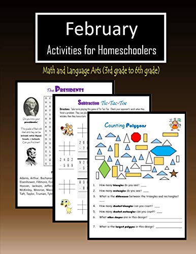 February Activities for Homeschoolers: Math and Language arts (3rd ...