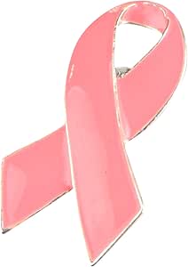 Amazon.com: Aka Pin Cancer Hope Ribbon Event Pins-Pink Pins Lapel Ribbon Metal Breast Awareness ...