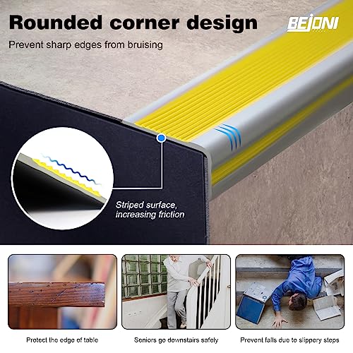 Snapklik.com : 10FT Stair Edge Protector, Self-Adhesive Stair Nosing ...