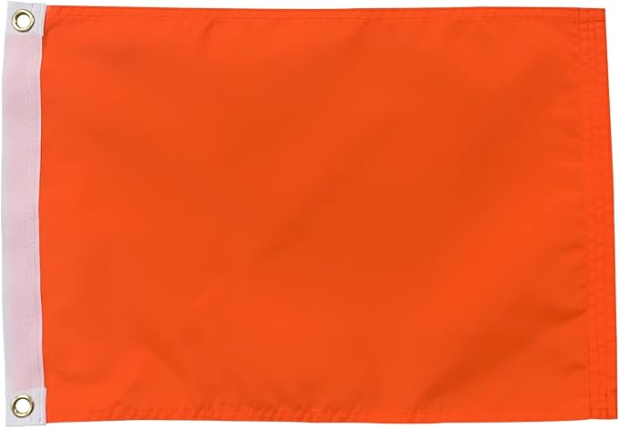 Amazon.com : Bradford Orange Boat Flag 12x18 Inch Outdoor, Heavy Duty ...
