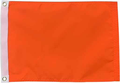Amazon.com : Bradford Orange Boat Flag 12x18 Inch Outdoor, Heavy Duty ...