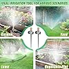 Amazon.com : 2 Pack Metal Lawn Sprinklers for Yard - 360° Coverage ...