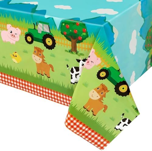 Amazon.com: 2 Pcs Cow Print Tablecloth Cow Plastic Table Cover 87 x 51 ...