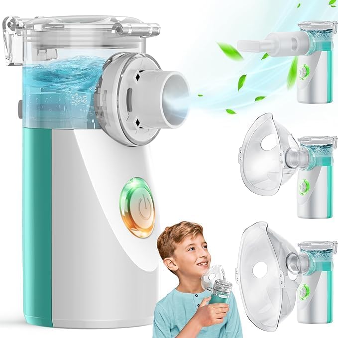 Household Mist Machine - Rechargeable Handheld Portable Ne-bulizer Mist ...