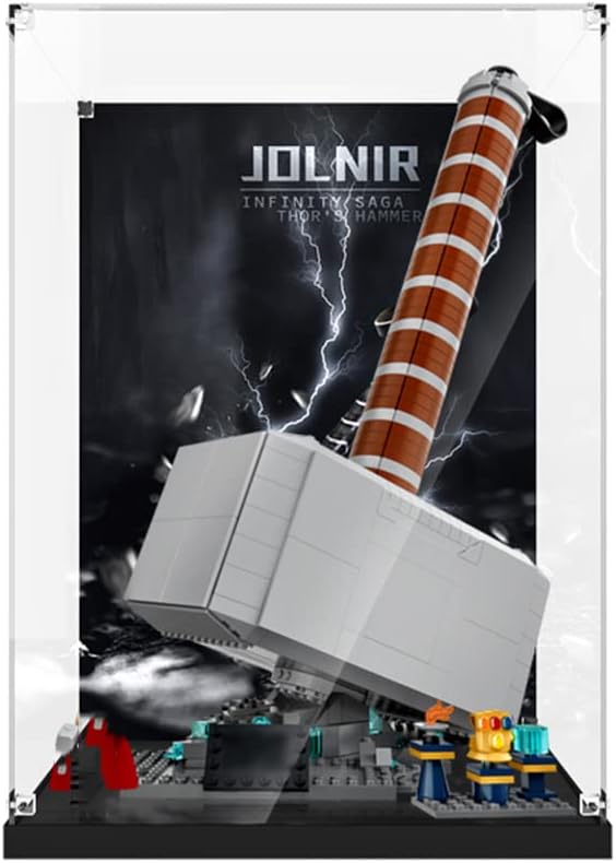 Buy DIDIY Acrylic Display Case for Lego Thors Hammer Model, Dustproof ...