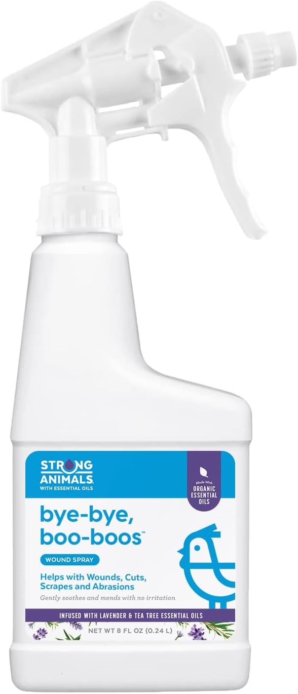 Amazon.com: Strong Animals Bye-Bye, Boo-Boos - Wound Spray for Backyard ...