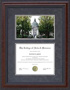 Amazon.com: Diploma Frame with Licensed US Naval Academy (USNA) Campus ...