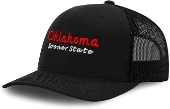 Trucker Hat Baseball Cap Oklahoma Sooner State Style B Cotton Dad Hats ...
