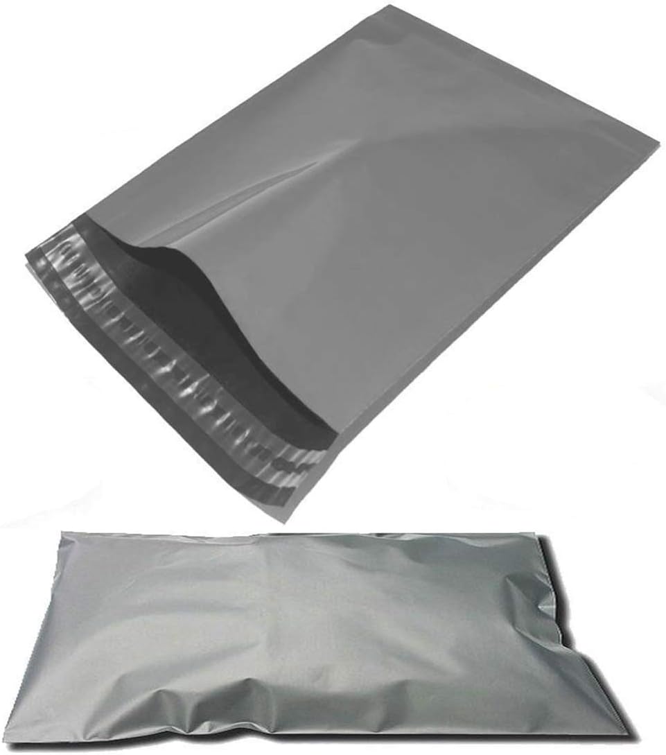 DIVCHI Strong Poly Mailing Postage Postal Bags Quality Self Seal Grey ...