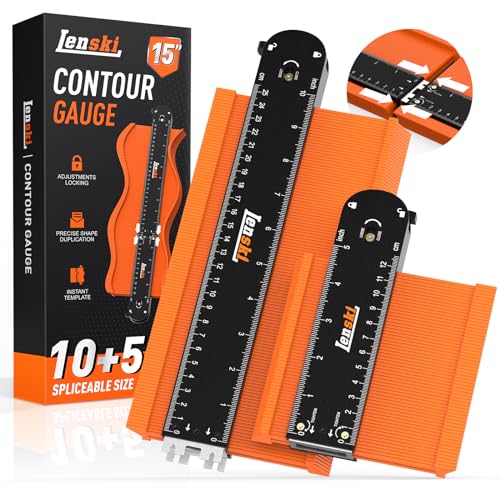 Lenski Stocking Stuffers Gifts for Men, Connectable Contour Gauge Mens ...