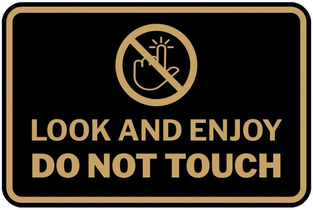 Amazon.com: PARTH IMPEX Do Not Touch Sticker - (Pack of 12) 6" Large ...