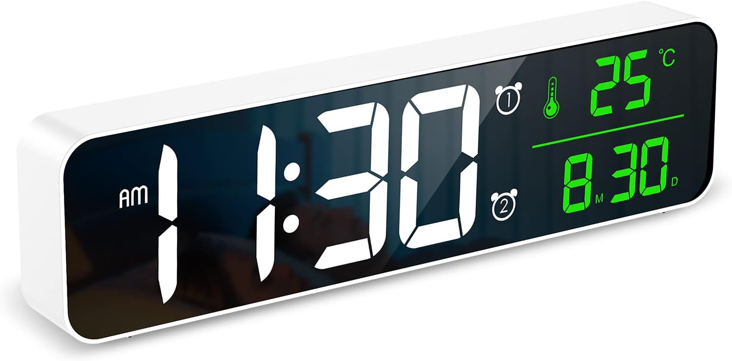 [Actualizado] Reloj de pared digital de 13 pulgadas con control remoto ...