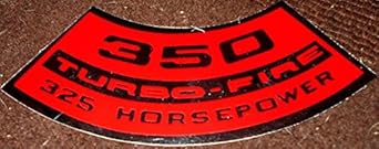 CHEVROLET 350 TURBO-FIRE 325 HP SMALL-BLOCK ENGINE AIR CLEANER TOP LID ...