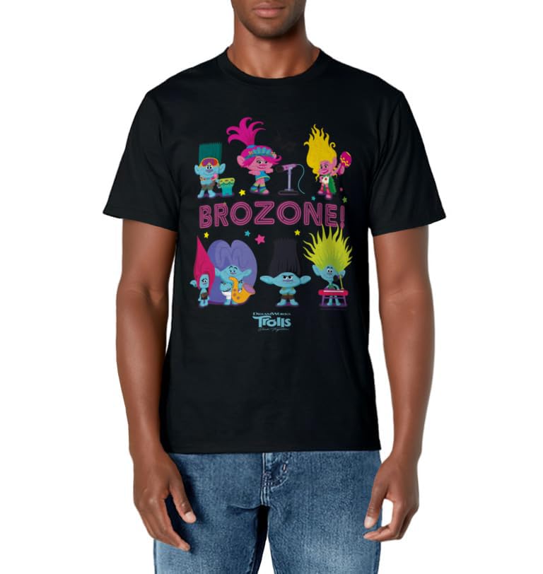 Snapklik.com : DreamWorks BroZone Poppy And Viva T-Shirt