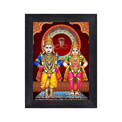 Buy PnF Shri Vitthal Rukmini Religious Wood Photo Frames with Acrylic ...